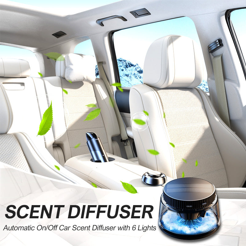 Automatic On/Off Car Scent Diffuser with 6 Lights – flippeng